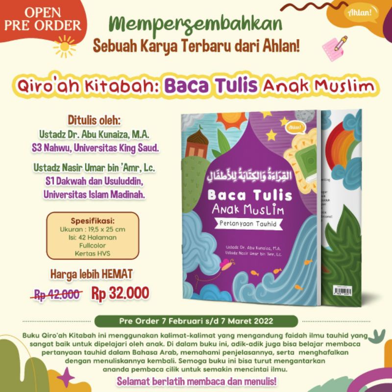 Jual Buku Anak Qiro'ah Kitabah Baca Tulis Anak Muslim Penerbit Ahlan ...