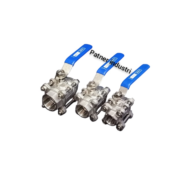 Jual Ball valve stainless steel 316 3pc / stop kran 3/4 inch SANKYO | Shopee Indonesia