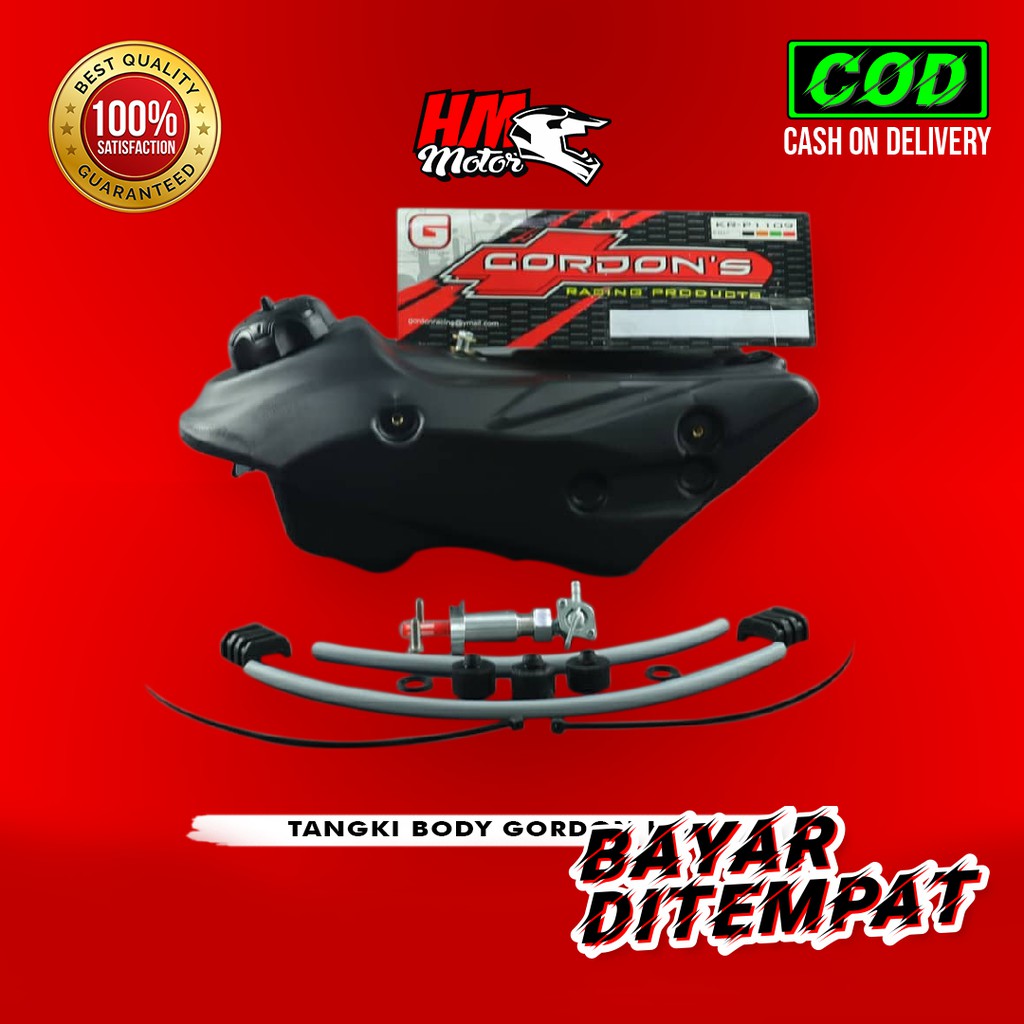 Jual Tangki Body Gordon - Tengki Bodyset Gordons KLX 150 Warna Hitam ...