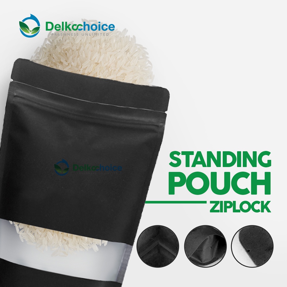 Jual Standing Pouch Window Alumunium Foil Ziplock Plastik Klip Kemasan ...