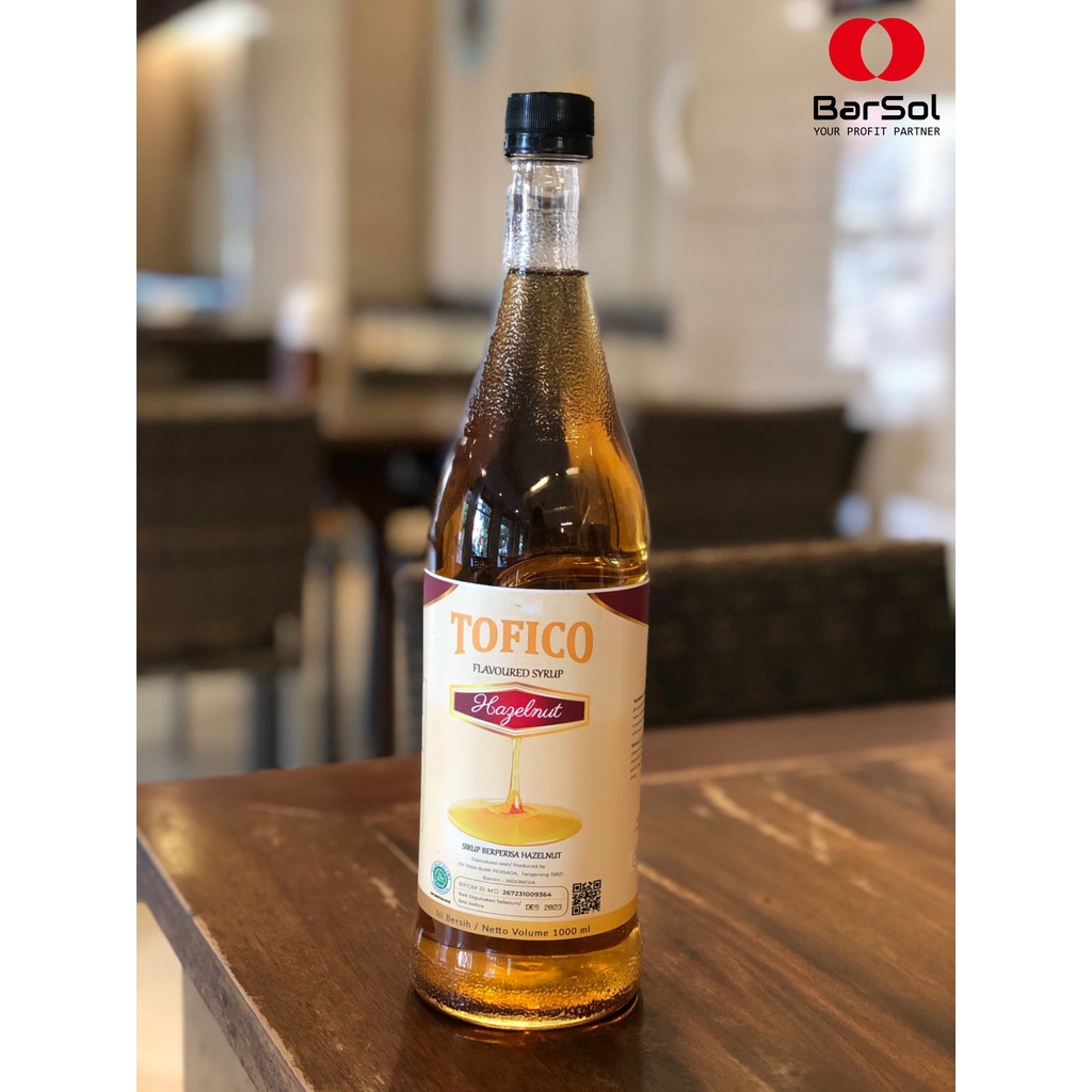 Jual Tofico Syrup Hazelnut 1000 Ml - Barsol Indonesia | Shopee Indonesia
