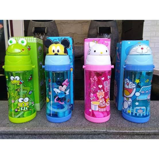 Jual Botol Minum Kepala Karakter Doraemon Hello Kitty Keropi Mickey ...