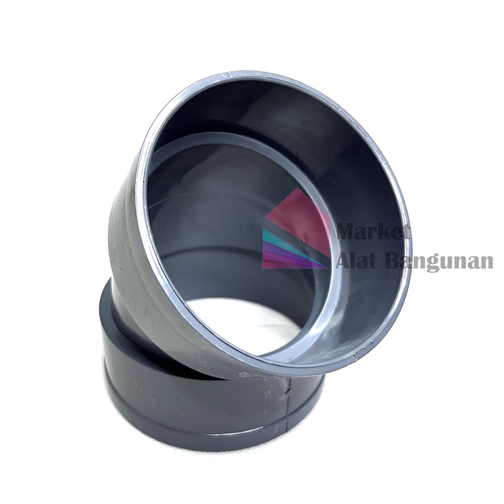 Jual Knee 45 Derajat PVC DV 3" JAYA / Knie Elbow 45° 3 Inci / Keni Bengkokan 45 Derajat 3 Inch ...