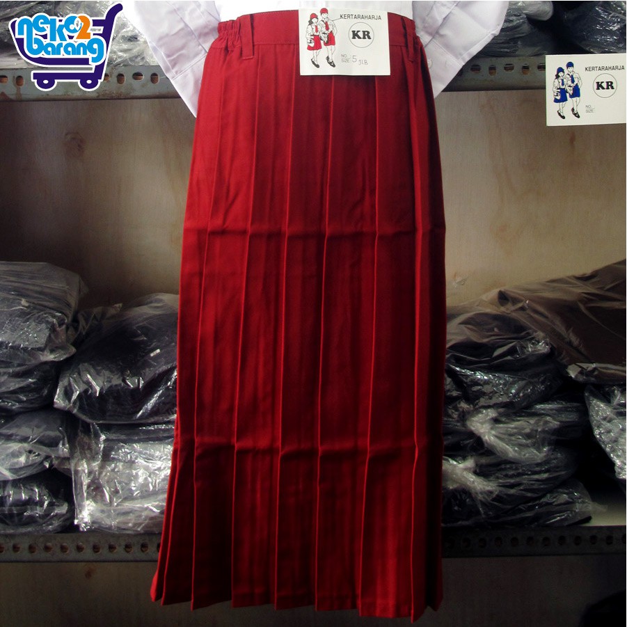 Jual Rok Panjang Rempel Seragam SD Merah (Seragam Sekolah) | Shopee Indonesia