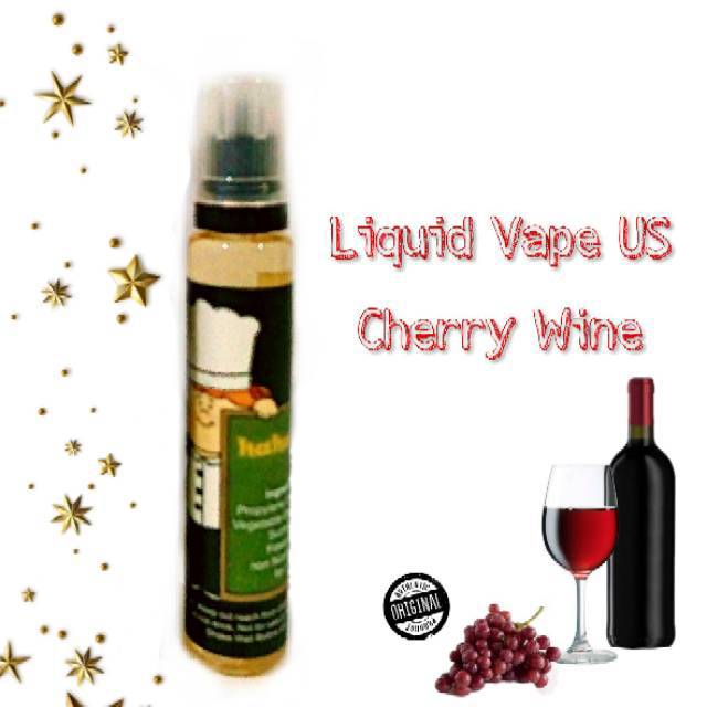 Jual Liquid Vape US Cherry Wine 30ml 0 - 3MG | Shopee Indonesia