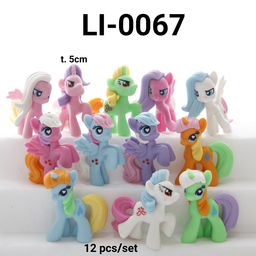 Jual Li-0067 Mainan figurine cake topper my little pony kuda poni ...