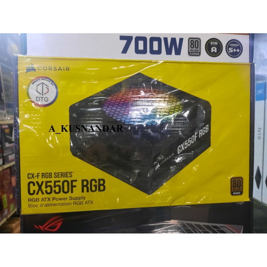 Jual PSU POWER SUPPLY CORSAIR CX550F RGB - 550 Watt RGB 80 Plus Bronze ...