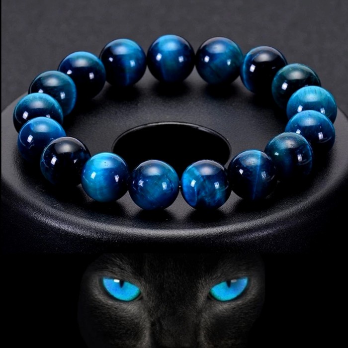 Jual GELANG BATU BLUE SKY TIGER EYE ORIGINAL | Shopee Indonesia