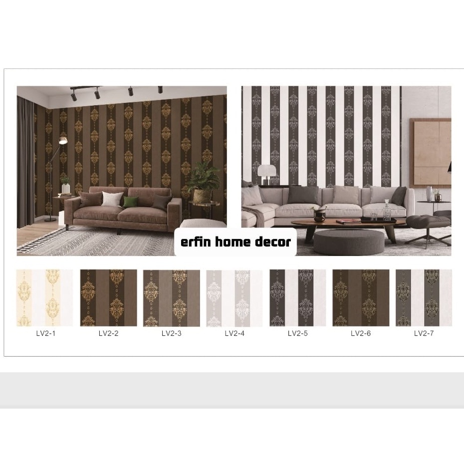 Jual WALLPAPER DINDING VINYL 3D TIMBUL BERTEKSTUR PREMIUM UKIRAN ELEGAN ...