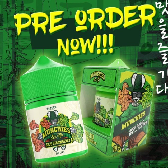 Jual Liquid Munchies Soju Strawberry 60ml 3mg | Shopee Indonesia