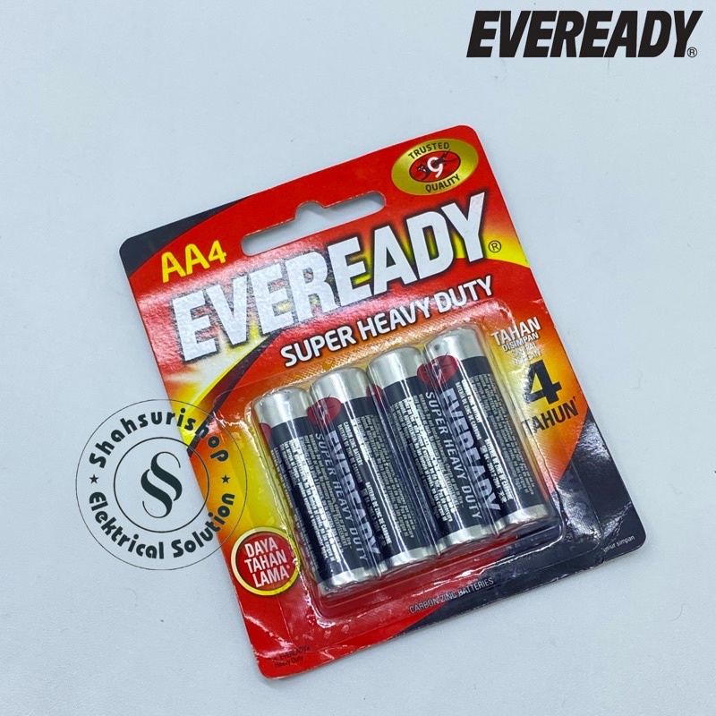 Jual EVEREADY BATERAI AA ISI 4 PCS BATTERY SUPER HEAVY DUTY BATERE A2 ...
