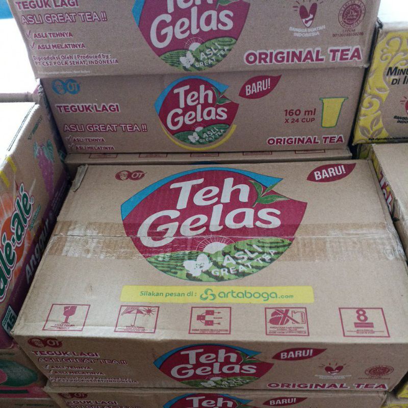 Jual Teh Gelas 1 Dus Harga Terlengkap & Harga Terbaru Juni 2026 ...