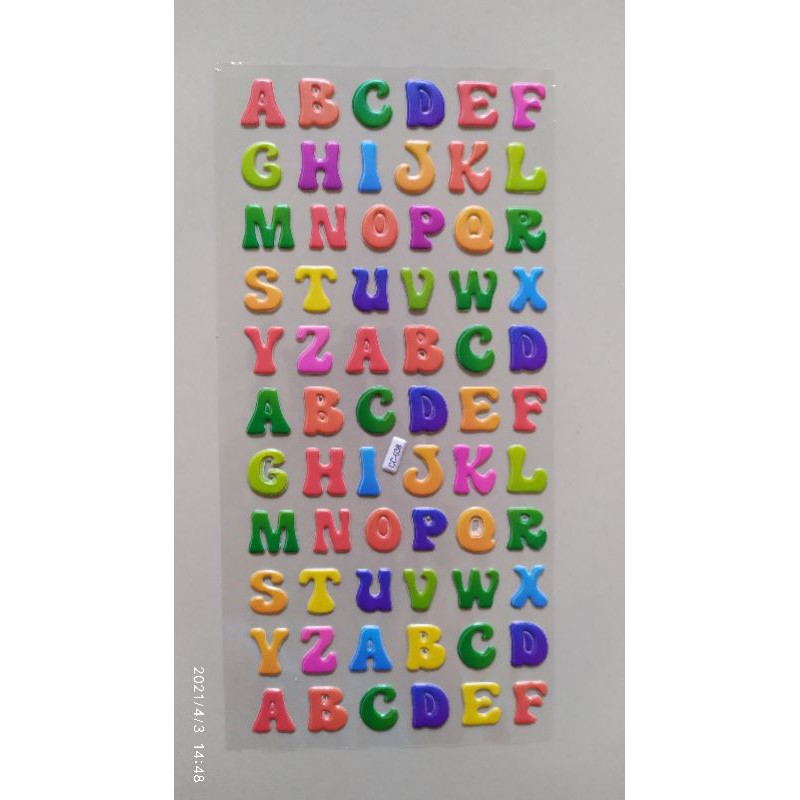 Jual Stiker anak timbul HURUF | Shopee Indonesia