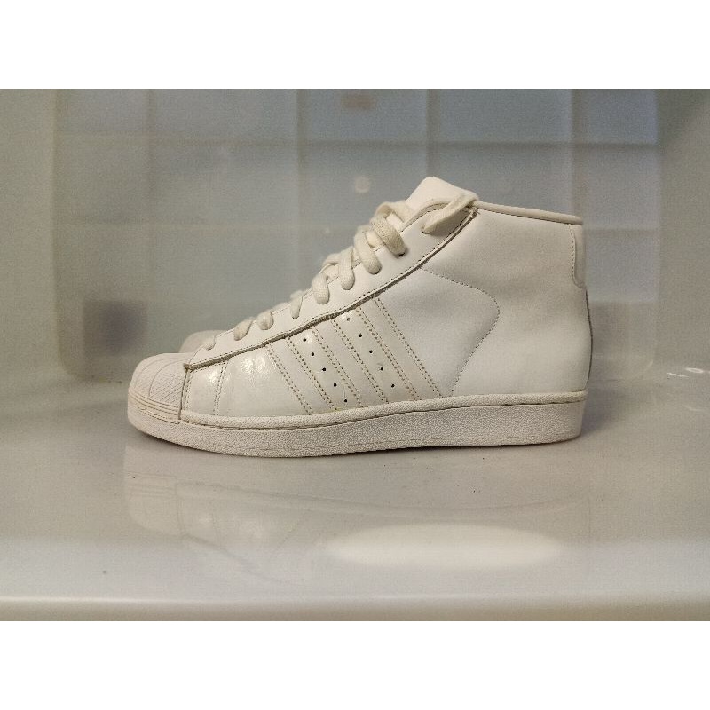 Jual Sepatu Second Original 100% ADIDAS PRO MODEL VINTAGE TRIPLE WHITE ...