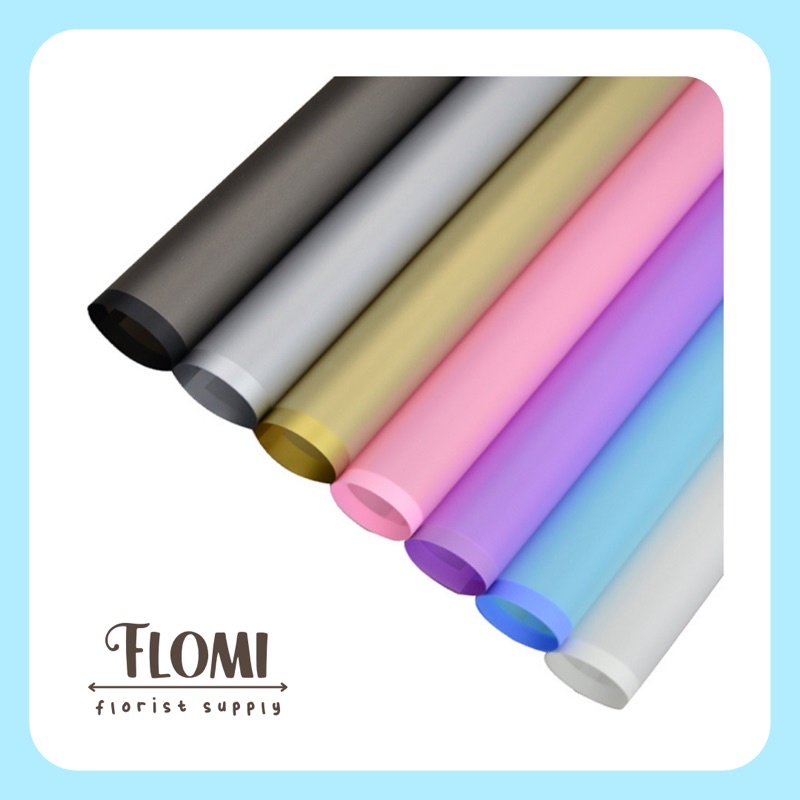 Jual 5 lbr / Sinowrap Wrapping paper Color Frame / Wrapping paper polos ...