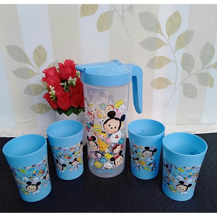 Jual Teko Set | Teko + 4buah Gelas Set Karakter Teko Beranak Gelas BPA ...