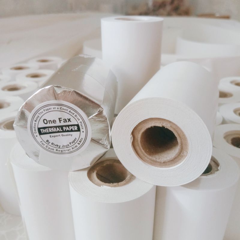 Jual Kertas Struk Thermal Paper Roll Edc Printer mini Bluetooth 58x40mm ...