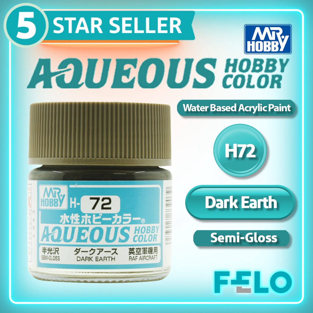 Jual AQUEOUS H72 DARK EARTH / MR HOBBY H 72 / CAT GUNDAM MOKIT | Shopee Indonesia