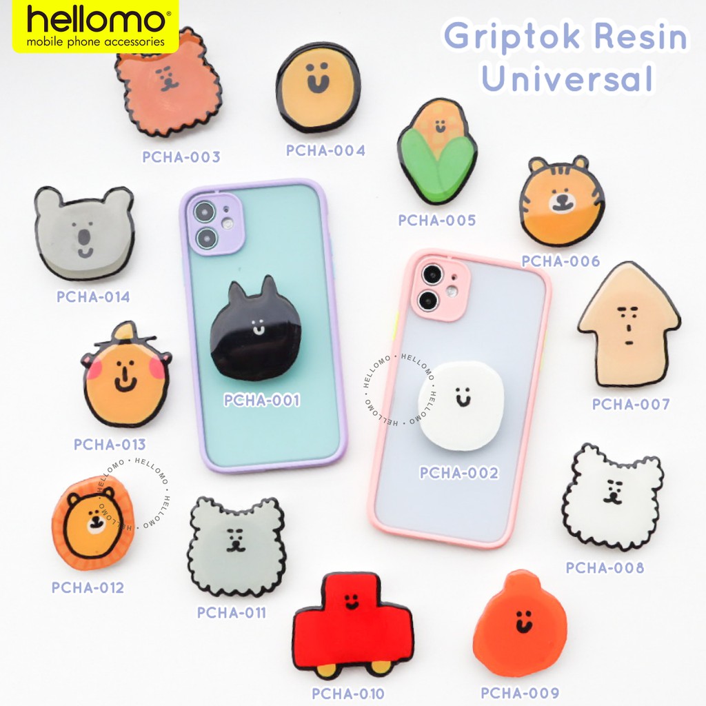 Jual Griptok Resin Korea Phone Holder Universal Pop Grip Tok Lucu ...