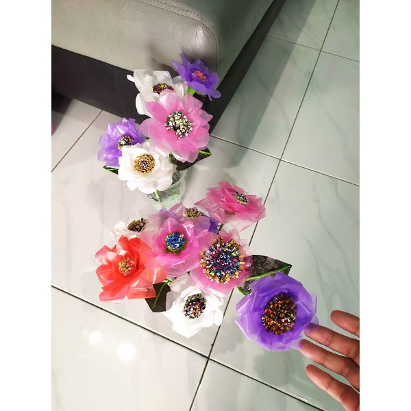 Jual bunga daur ulang plastik bekas - prakarya - kerajinan tangan daur ...