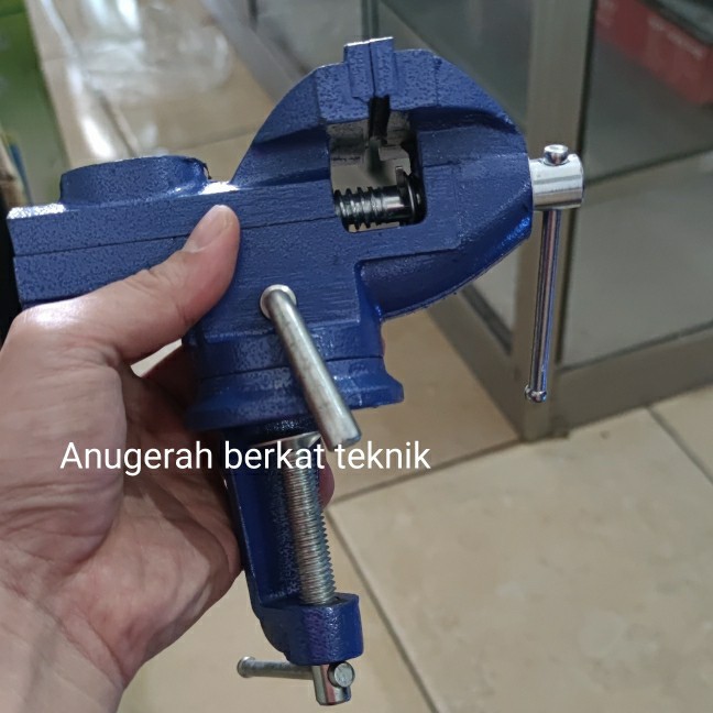 Jual Catok Meja 60 mm besi kayu 360° Ragum Mechanic Vice CLAMP JEPIT ...