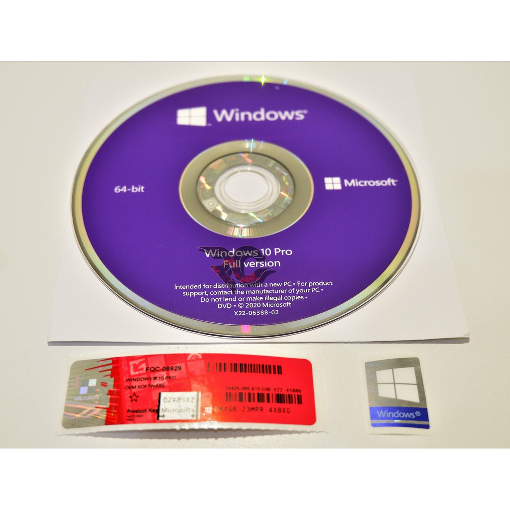 Jual COA Win 10 Pro OEM Original + DVD + Logo | Shopee Indonesia