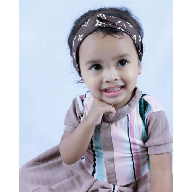Jual Bando anak silang motif L | Shopee Indonesia