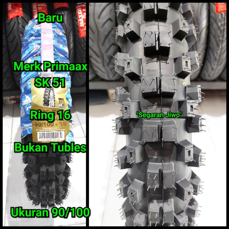 Jual Ban motor ring 16 Ukuran 90/100 Merk primaax SK 51 Godzilla Bukan ...