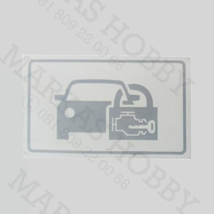 Jual Stiker / Sticker Warning Engine Lock Single Transparan | Shopee ...