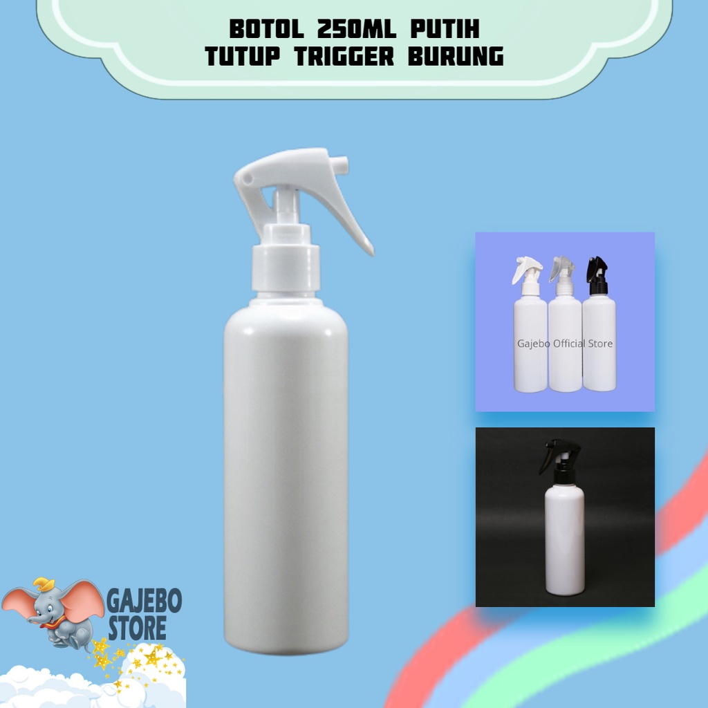 Jual BOTOL 250ML PUTIH TRIGGER SPRAY BURUNG N24 / BOTOL TRIGGER BURUNG 250ML PUTIH BOTOL ISI ...