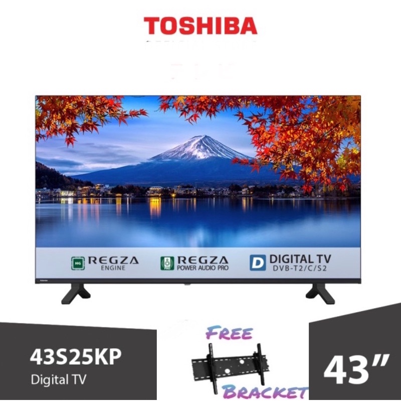 Jual TOSHIBA 43 INCH FHD 1080 DIGITAL TV - 43S25KP | Shopee Indonesia