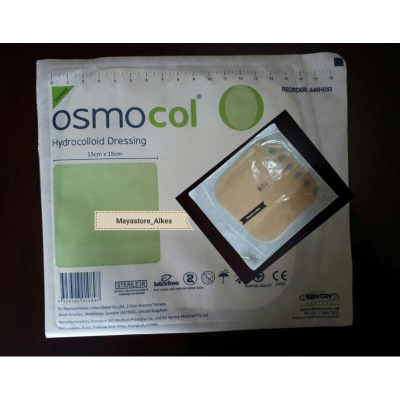 Jual HYDROCOLLOID DRESSING STANDAR 10X10 (LEBIH TEBAL) MERK OSMOCOL ...
