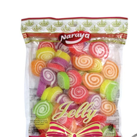 Jual NARAYA JELLY ROLL / PERMEN JELLY/ JELLY GULUNG 400 GR GRM GRAM ...