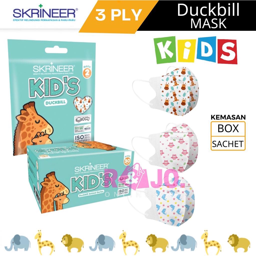 Jual SKRINEER DUCKBILL KIDS ANIMAL SERIES 5+2'S | Shopee Indonesia