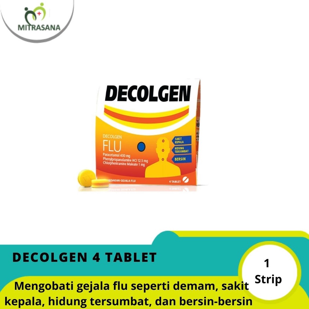 Jual DECOLGEN 4 TABLET | Shopee Indonesia