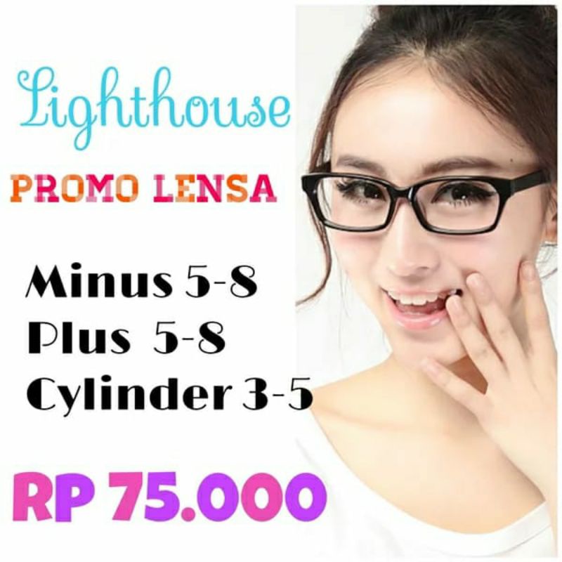 Jual Lensa kacamata minus plus baca minus plus cilinder ukuran besar ...
