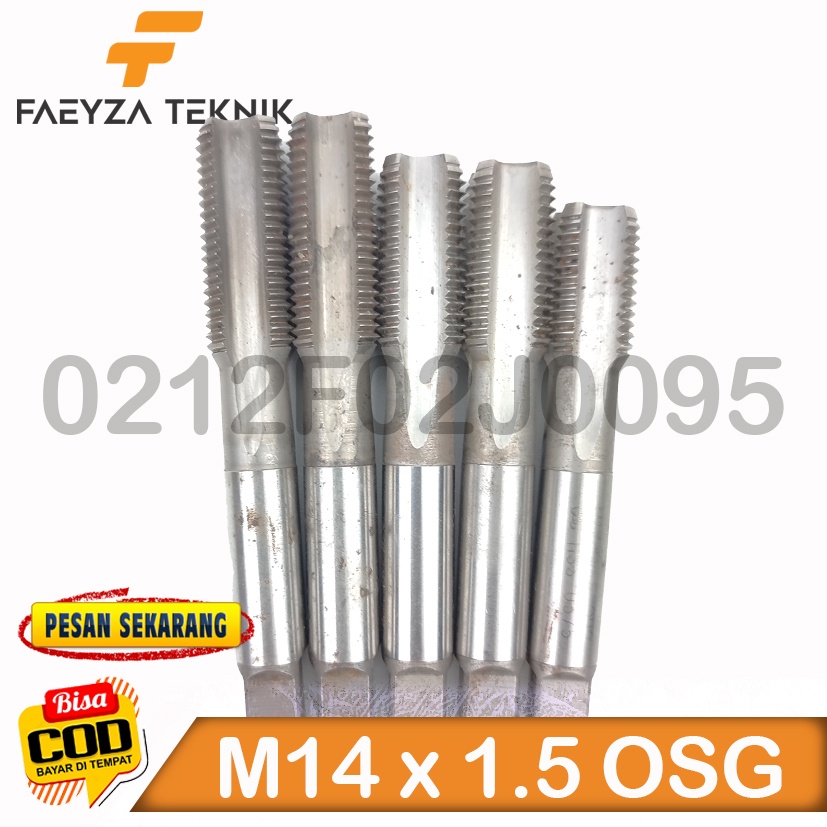 Jual M14x1.5 OSG JAPAN hand tap tap baut kunci 19 kasar sedang otomotif cocok untuk tap baut oli ...