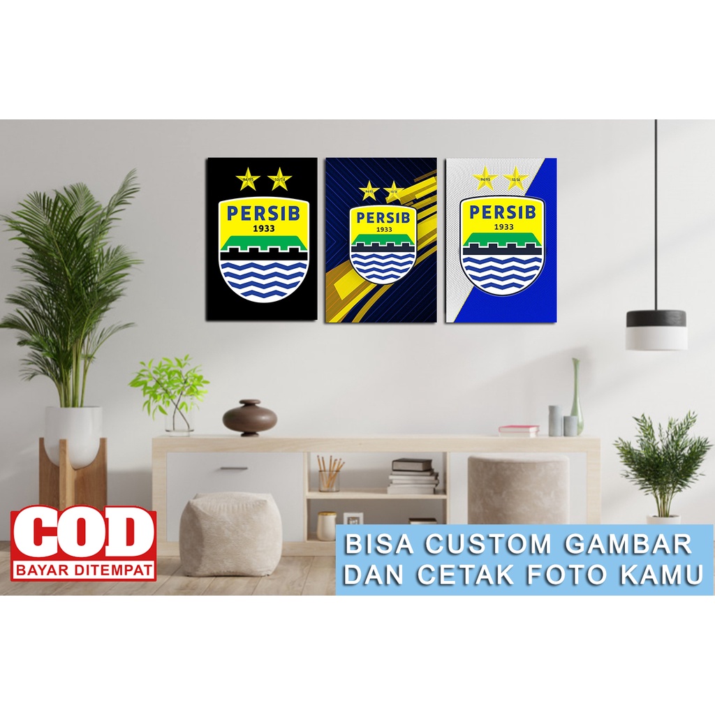 Jual Poster Persib Bandung/Hiasan Dinding Kayu MDF 6MM/Wall Decor/Bisa ...