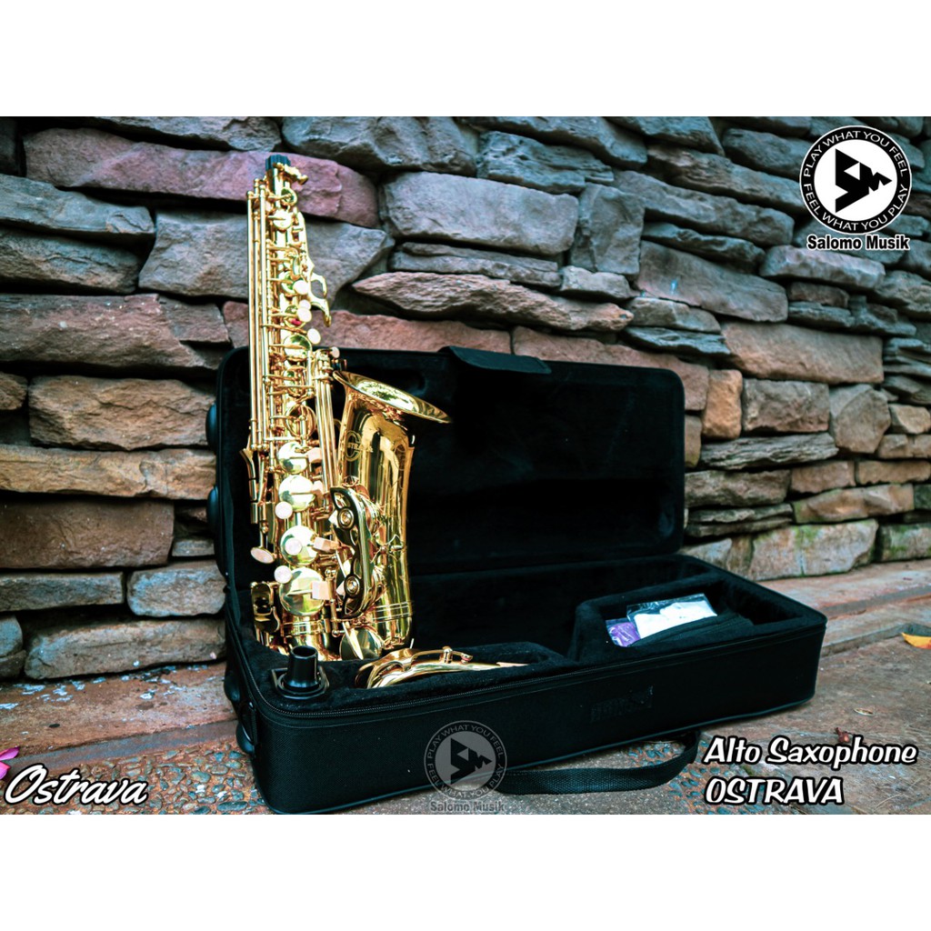 Jual Saxophone Alto Ostrava Gold Series Original | Shopee Indonesia