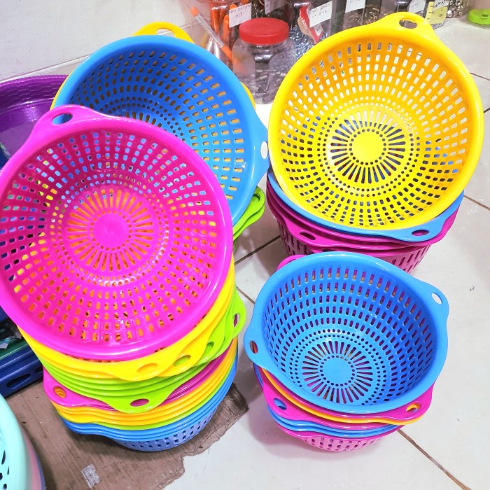 Jual Bakul Nelson/Baskom Tiris/Besek/Keranjang Saringan Sayuran Buah ...