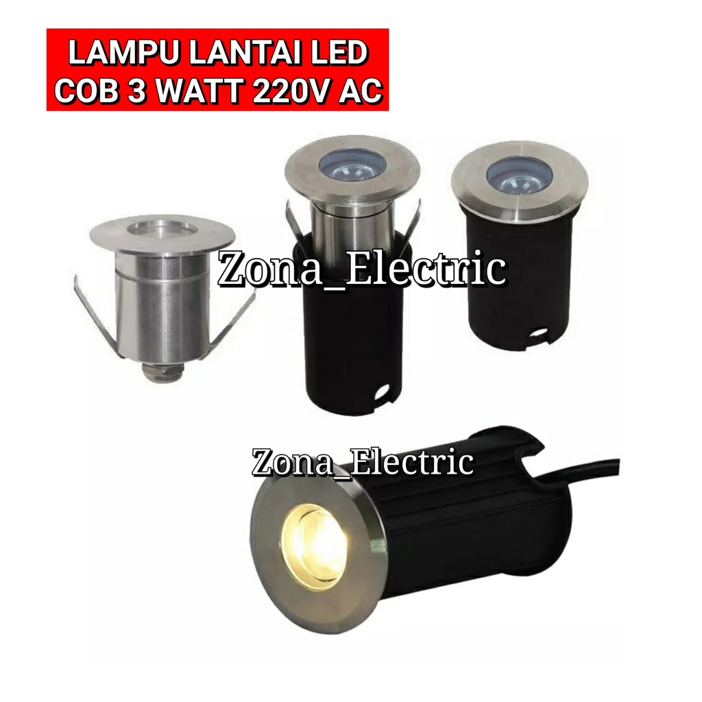 Jual LAMPU LANTAI LED MINI COB 3 WATT 220V AC STEP LIGHT OUTDOOR ...