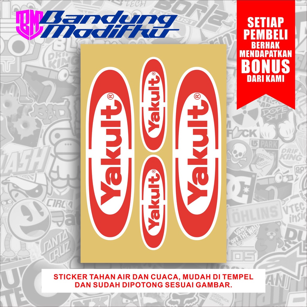 Jual STICKER SET PACK PRINTCUT LOGO YAKULT | Shopee Indonesia