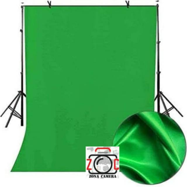Jual Layar Green screen 2.5X3M Foto Video Background Studio Youtube ...