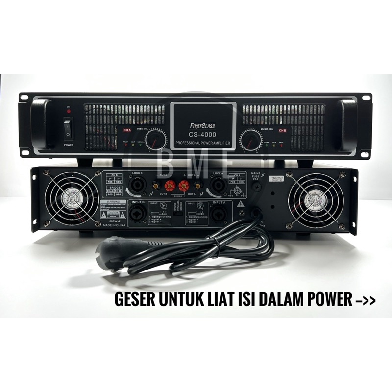 Jual power amplifier firstclass cs 4000/cs4000 first class original ...