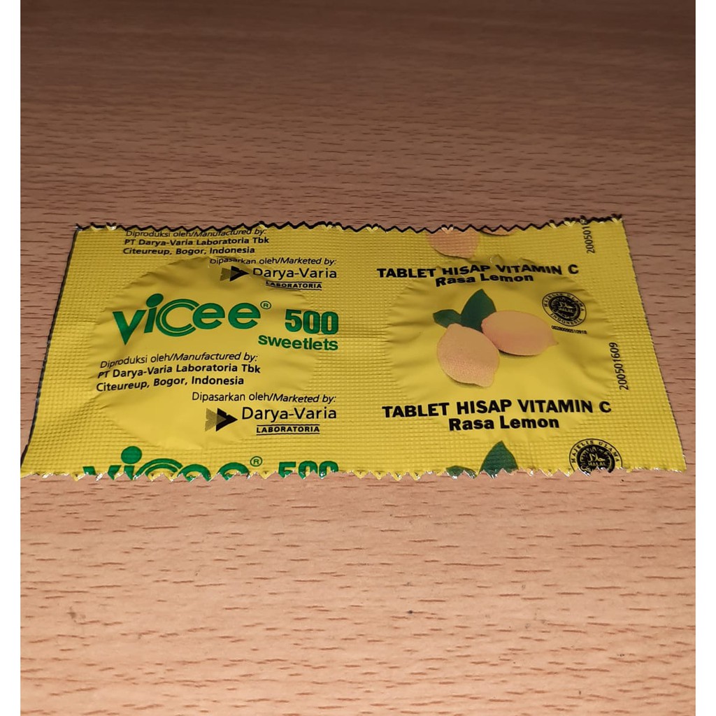 Jual Vicee 500 Rasa Lemon 2 Tablet | Shopee Indonesia