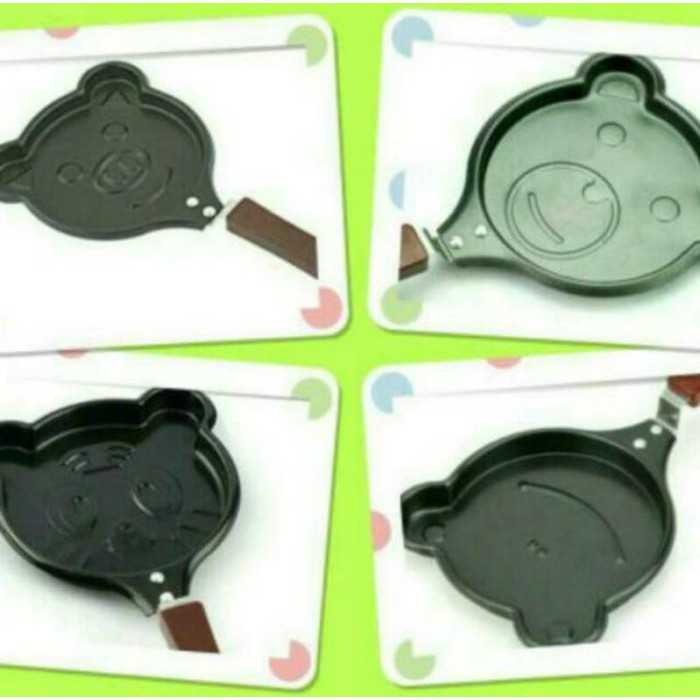 Jual Teflon mini frying pan diameter 14 cm (lebih besar) karakter lucu ...
