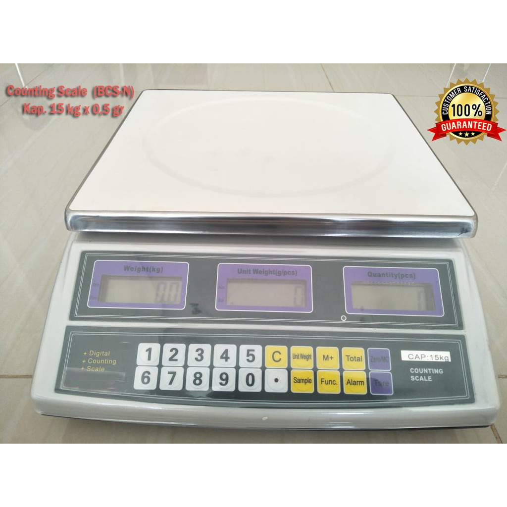 Jual Timbangan Digital Meja CountingScale Timbangan Duduk kap 15kg x 0,5gr | Shopee Indonesia