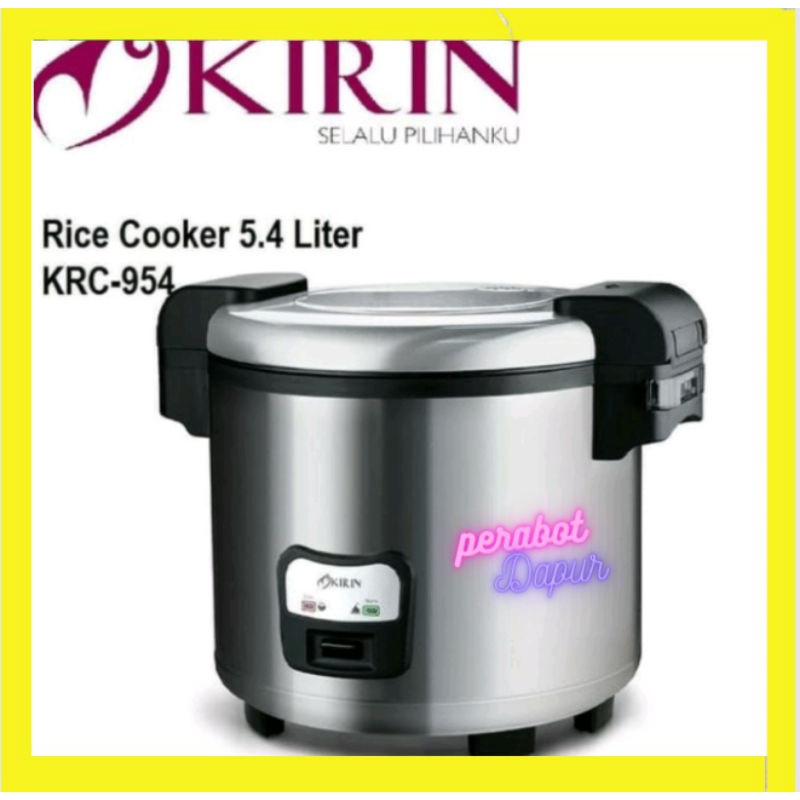 Jual Rice Cooker Magic Com Kirin Penanak Nasi 5,4 Liter Kirin KCRC 954 ...