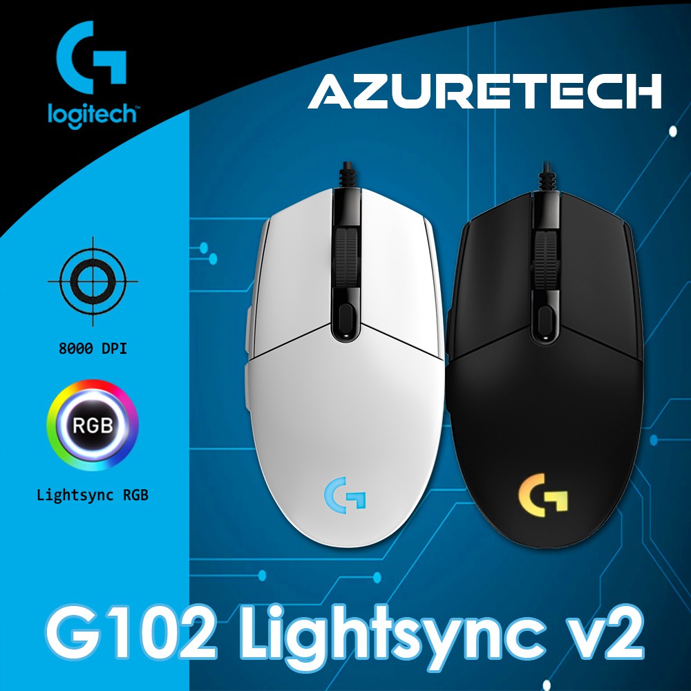 Jual Logitech G102 V2 Lightsync RGB Gaming Mouse Garansi Resmi | Shopee Indonesia