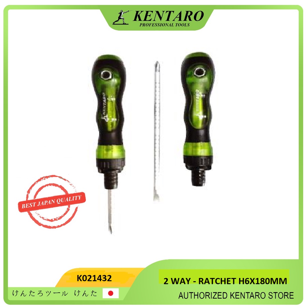 Jual OBENG H6X180MM 2 WAY - RATCHET KENTARO JAPAN QUALITY | Shopee ...